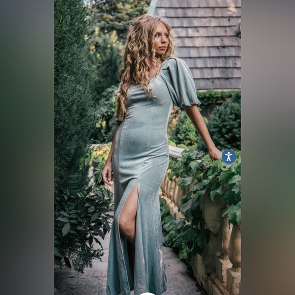 JessaKae | Dresses | Nwt Jessakae Eloise Velvet Sea Glass Dress Size Xl ...
